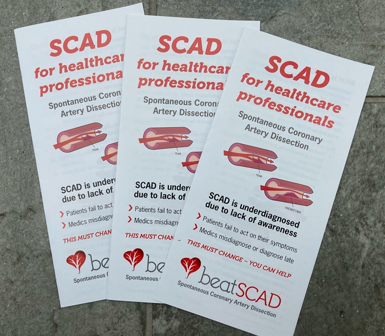 SCAD for healthcare professionals leaflets
